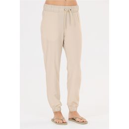 ENDURANCE ATHLECIA ATHLECIA Damen Sweathose "Austberg", beige, Gr. 40, unifarben, 85% Polyester, 15% Elasthan, Hosen, in schnelltrocknender Qualit&auml;t