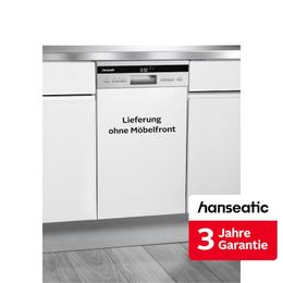 Hanseatic teilintegrierbarer Geschirrsp&uuml;ler &raquo;HGTI4582D10J7736ES&laquo; 10 Ma&szlig;gedecke inkl. 3 Jahre Herstellergarantie silber Automatische T&uuml;r&ouml;ffnung erleichtert das 
