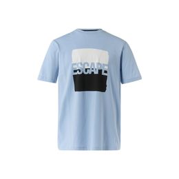 QS Shirt Herren Gr&ouml;&szlig;e L blau / schwarz / wei&szlig;