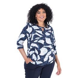 Ulla Popken Shirt in marine | Gr.: 58-60