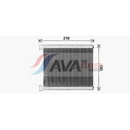 AVA QUALITY COOLING W&auml;rmetauscher, Innenraumheizung ms6763 f&uuml;r INFINITI