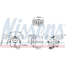 NISSENS Zusatzwasserpumpe 832117 f&uuml;r SEAT