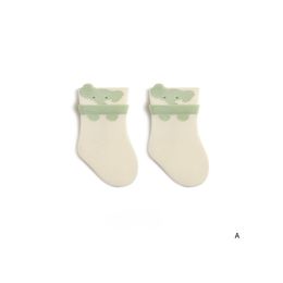 MUNADUNA 5er-Pack bunte Socken mit gr&uuml;nem Elefanten- und Kleidermotiv | Gr.: 19-22