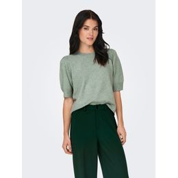Only Damen Strickpullover "ONLRICA LIFE 2/4 PULLOVER KNT NOOS", gr&uuml;n, Gr. XS, meliert, Strick, Obermaterial: 93% Polyester, 4% Nylon, 3% Elasthan,