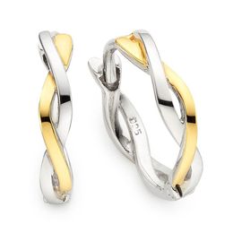 Firetti Damen Paar Creolen &raquo;Schmuck, Geschenk, Creolen Bicolor&laquo; gold 15mm, Silber 925 (Sterlingsilber)