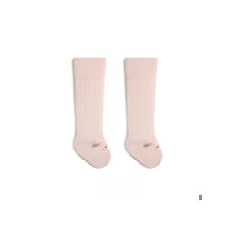 MUNADUNA 5er-Pack hohe Socken in Rosa mit 3D-Ohren | Gr.: 19-22