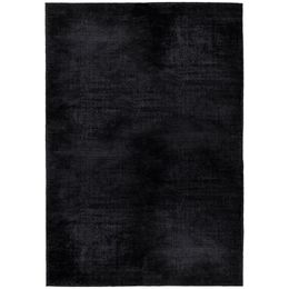 Tom Tailor HOME Teppich &raquo;Shine uni&laquo; rechteckig 8 mm H&ouml;he Handwebteppich, 100% Viskose, handgewebt, mit elegantem Schimmer schwarz Viskose B : 160cm 1 
