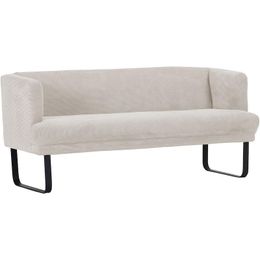GUTMANN FACTORY K&uuml;chensofa Breite 190 cm, Metallf&uuml;&szlig;e wei&szlig; 88% POLYESTER 12% NYLON B/H/T: 190cm x 83cm x 70cm, Cord