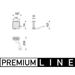 Mahle Verdampfer, Klimaanlage ae261000p hinten f&uuml;r Mercedes