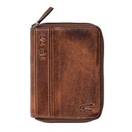 Camel Active Herren Camel Active Geldb&ouml;rse &raquo;Melbourne&laquo; aus hochwertigem Rindsleder mit kernigen N&auml;hten im Used Look braun Einheitsgr&ouml;&szlig;e