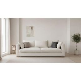 OTTO home 2,5-Sitzer &raquo;Comfy&laquo; extra weich und kuschelig, F&uuml;llung mit Federn und Daunen beige 92% PES, 8% Nylon B/H/T: 220cm x 80cm x 113cm, Chenille