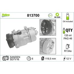 Valeo Kompressor, Klimaanlage AUSTAUSCHTEIL 813700 f&uuml;r Ford VW Mercedes