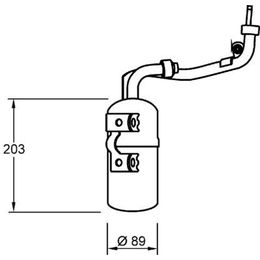 Mahle Trockner, Klimaanlage ad277000s f&uuml;r Ford (CHANGAN) MAZDA