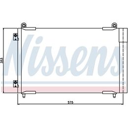 NISSENS Kondensator, Klimaanlage 94837 f&uuml;r Peugeot