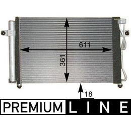 Mahle Kondensator, Klimaanlage BEHR HELLA SERVICE *** PREMIUM LINE ac394000p f&uuml;r HYUNDAI