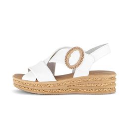 Gabor Damen Plateausandaletten "Plateau Sandale", Gr. 42creme, Schuhe