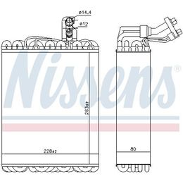NISSENS Verdampfer, Klimaanlage 92135 f&uuml;r VW