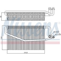 NISSENS Verdampfer, Klimaanlage 92245 f&uuml;r Mercedes