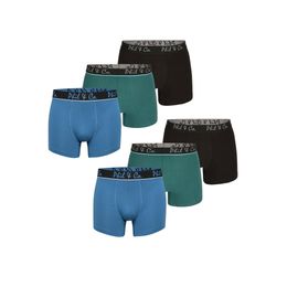 Phil & Co. Berlin Boxershorts Herren Gr&ouml;&szlig;e XL azur / dunkelgr&uuml;n / schwarz