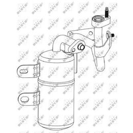 NRF Trockner, Klimaanlage EASY FIT 33307 f&uuml;r Volvo Ford
