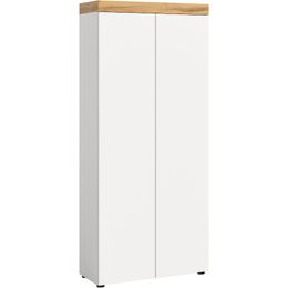 OTTO home Schuhschrank &raquo;MAMBO, TOPSELLER!, H&ouml;he 179 cm, 2 T&uuml;ren, 9 Einlegeb&ouml;den&laquo; 1 Stk. tlg. Schuhschrank, Schuhkommode, Flur, Diele wei&szlig; FSC -