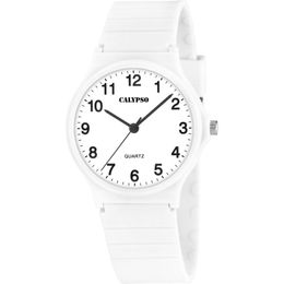 Calypso Watches Damen Calypso Watches Quarzuhr &raquo;Easy Time&laquo; Armbanduhr, Damenuhr, Silikonarmband, analog Einheitsgr&ouml;&szlig;e