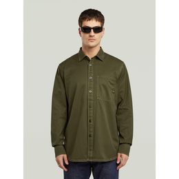G-Star Raw G-STAR Herren Langarmshirt "Regular One-Pocket Shirt", gr&uuml;n, Gr. S, Obermaterial: 100% Baumwolle, Shirts
