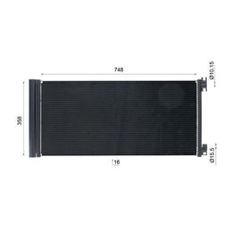 Mahle Kondensator, Klimaanlage ac945000s f&uuml;r Opel Vaughall RENAULT