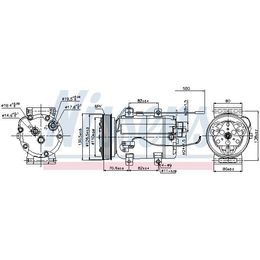 NISSENS Kompressor, Klimaanlage 89101 f&uuml;r Audi