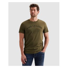 PME-Legend PME LEGEND Herren T-Shirt "Short Sleeve Play Single Jersey Graphic", gr&uuml;n, Gr. L, bedruckt, Single Jersey, Obermaterial: 100% Baumwolle, Shirts, aus