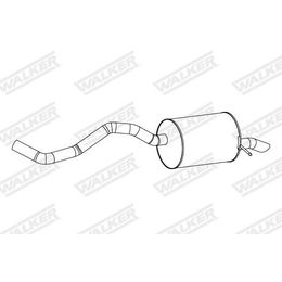 WALKER Endschalld&auml;mpfer 24290 f&uuml;r RENAULT