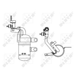 NRF Trockner, Klimaanlage EASY FIT 33290 f&uuml;r Ford MAZDA