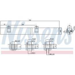 NISSENS Trockner, Klimaanlage 95596 f&uuml;r Mercedes