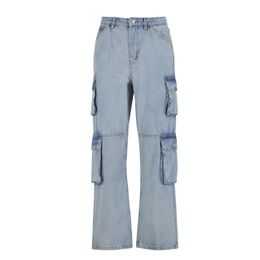 2Y STUDIOS Herren Bequeme Jeans "2Y Studios 2Y Aidan Cargo Baggy Jeans", blau, Gr. 34, unifarben, 100% Baumwolle, Jeans