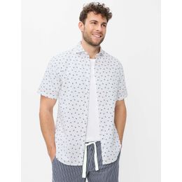 Brax Herren Kurzarmhemd "Style HARDY", wei&szlig;, Gr. L, Web, 100% Baumwolle, Hemden