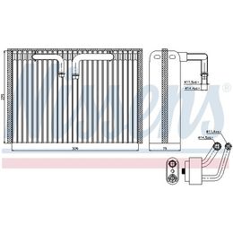 NISSENS Verdampfer, Klimaanlage 92296 f&uuml;r SAAB