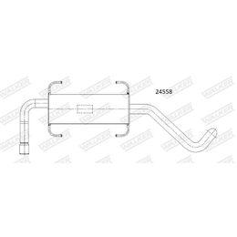WALKER Endschalld&auml;mpfer 24558 f&uuml;r Fiat Peugeot