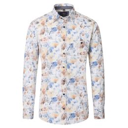Casamoda Herren Langarmhemd "Casamoda Freizeithemd Print", bunt, Gr. 5XL, bedruckt, 100% Baumwolle, Hemden