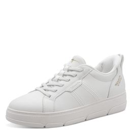 Tamaris Damen Slip-On Sneaker, Gr. 39, wei&szlig;, Lederimitat, Textil, Schuhe, Freizeitschuh, Halbschuh, Slipper in veganer Verarbeitung