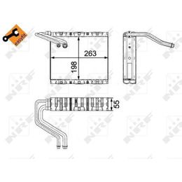NRF Verdampfer, Klimaanlage EASY FIT 36142 f&uuml;r Volvo
