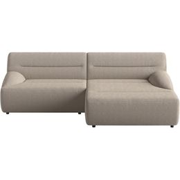 sit&more Ecksofa &raquo;Scrabble&laquo; Modernes Design in verschiedenen Stoffarten beige 95% Polyester, 9% Polyamid B/H/T: 260cm x 80cm x 162cm, Flachgewebe LINO