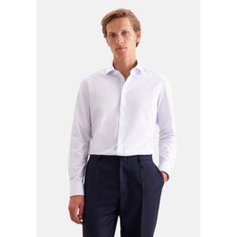 Seidensticker Herren Businesshemd "Schwarze Rose", wei&szlig;, Gr. 36, Strukturmuster, 97% Baumwolle, 3% Elasthan, Hemden, X-Slim 1/1 Kentkragen Struktur