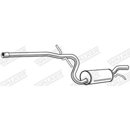WALKER Mittelschalld&auml;mpfer 23046 f&uuml;r Skoda