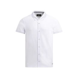 CMPD Herren Kurzarmhemd, wei&szlig;, Gr. S, bestickt, Web, Material: 100% Baumwolle, Hemden, aus Baumwolle