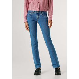 Pepe Jeans Damen Slim-fit-Jeans "slim fit jeans SLIM JEANS LW VENUS", blau, Gr. 29, 90% Baumwolle, 8% Polyester, 2% Elasthan, Jeans