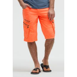 CAMP DAVID Herren Shorts, orange, Gr. XL, unifarben, Rippware, Material: 100% Baumwolle, Hosen, aus Baumwolle