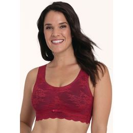 Damen Bralette "Essential Lace", ANITA SINCE 1886, Gr. L, rot, Stoff, Obermaterial: 61% Polyamid, 39% Elasthan, unifarben, BHs, mit Spitze,