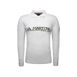 La Martina Shirt ' XMP306 ' Herren Gr&ouml;&szlig;e XXL anthrazit / wei&szlig;