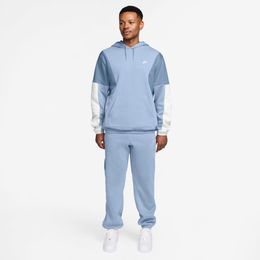 Nike Sportswear Herren Trainingsanzug "M NK CLUB FLEECE HDED TRACK GX", blau, Gr. S, Interlock, Obermaterial: 80% Baumwolle, 20% Polyester,