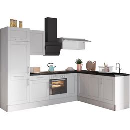 OPTIFIT K&uuml;che &raquo;Ahus&laquo; 200 x 270 cm breit, wahlweise mit E-Ger&auml;ten, Soft Close Funktion schwarz B/H/T: 270cm x 211,8cm x 60cm, ohne E-Ger&auml;te